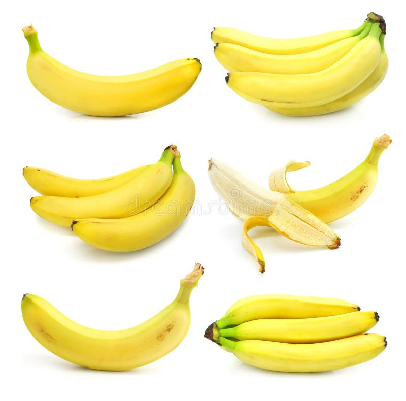 Frutas Da Banana Isoladas No Fundo Branco Foto De Stock Imagem De