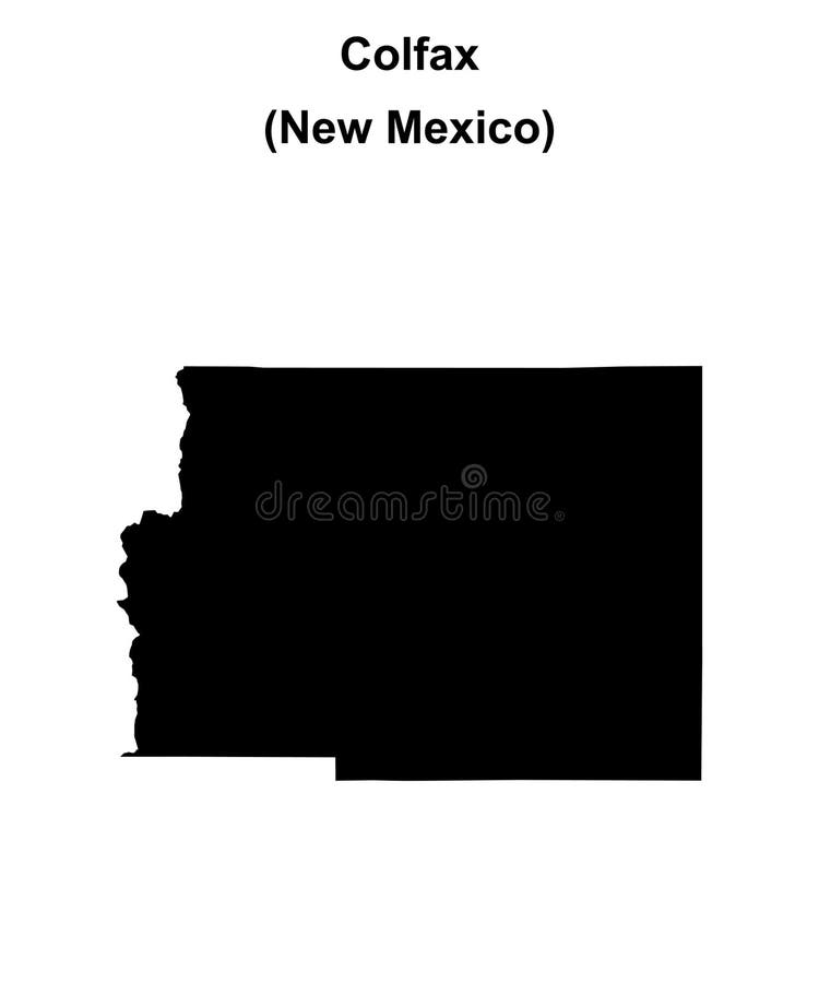 Colfax outline map stock vector. Illustration of counties - 361727149