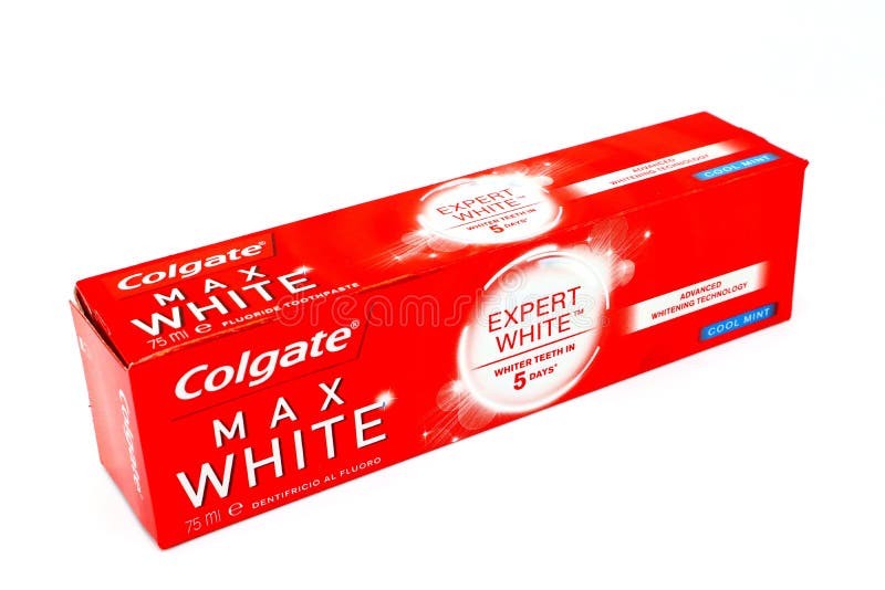Red and White Colgate Toothpaste Logo Editorial Stock Photo - Image of ...