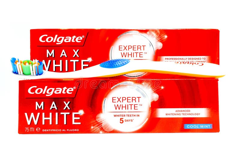 Colgate Max White Toothpaste Produced by Colgate-Palmolive Editorial ...
