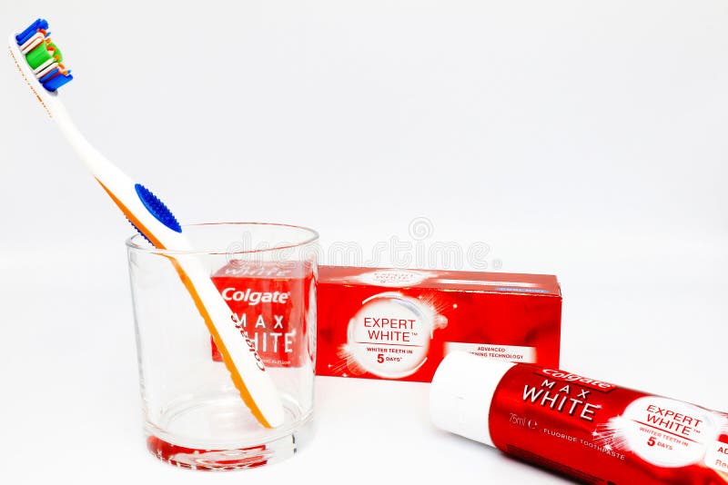 Colgate Max White Toothpaste Produced by Colgate-Palmolive Editorial ...