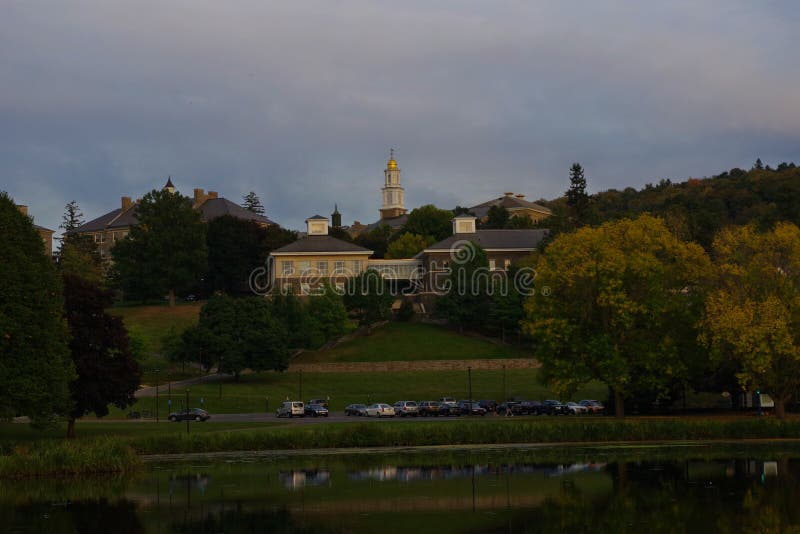 Colgate University stock image. Image of bridge, admissions - 100476889
