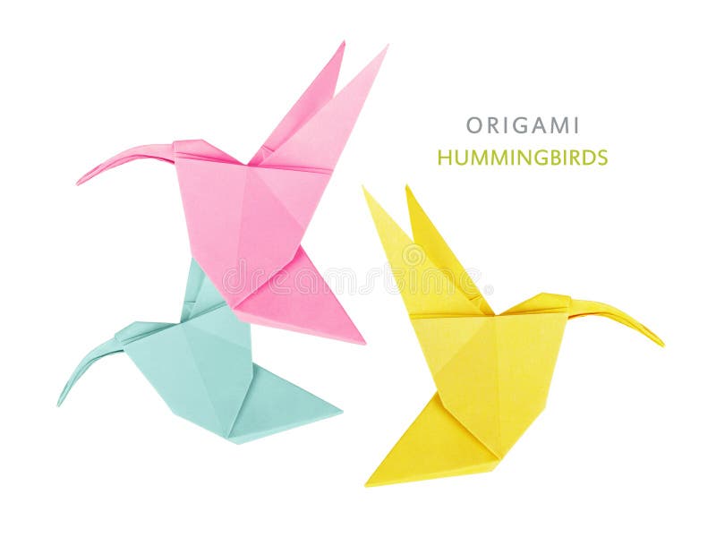 Colibri de Origami foto de stock. Imagem de arte, cultura - 25141444