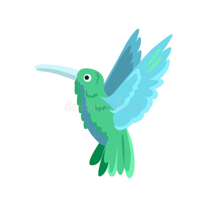 Colibri Flat Icon. Colored Vector Element from Birds Collection ...