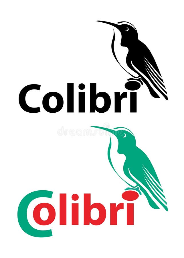 Colibri logo stock vector. Illustration of bird, graphic - 94206306