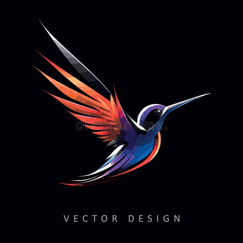 Colibri Minimalist Elegant Vector Design AI Generated Stock Vector ...