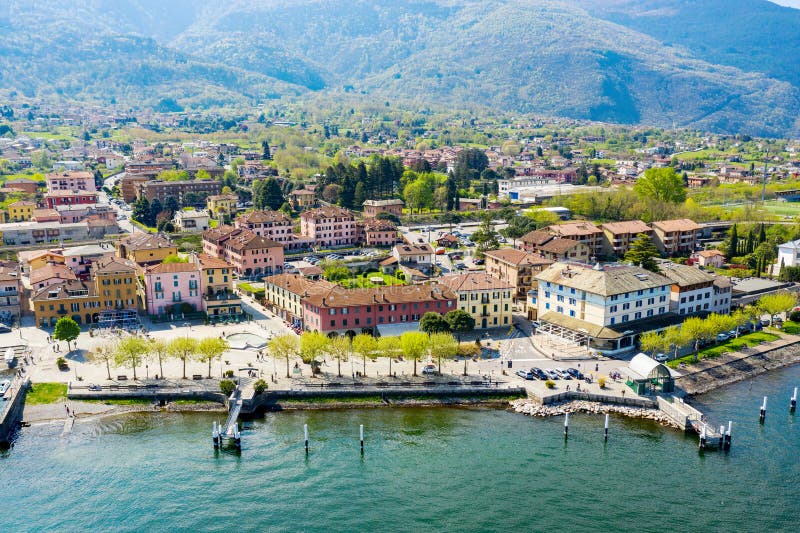 Colico, Como Lake, Italy stock image. Image of italy - 217096599