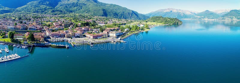 Colico - Lake Como it stock image. Image of flyby, europe - 174688081