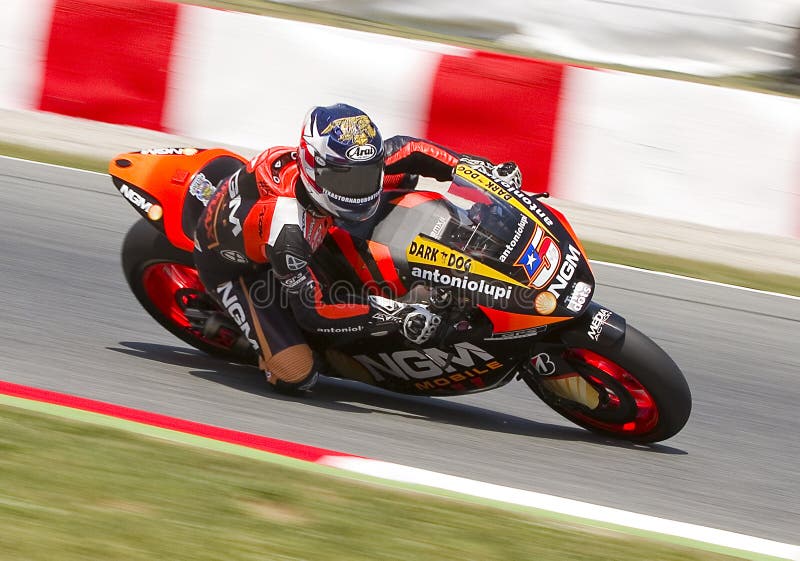 Colin Edwards racing editorial stock image. Image of circuit - 37567524