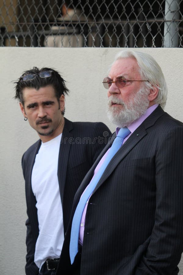 Colin Farrell,Donald Sutherland Editorial Photo - Image of donald ...