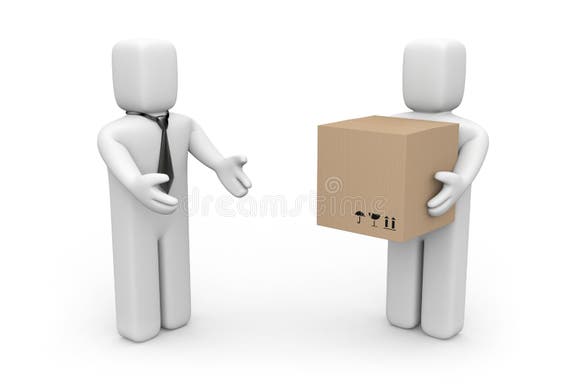 Colis de la distribution illustration stock. Illustration du concept ...