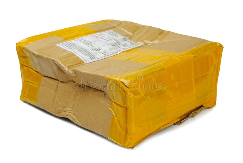 Colis endommagé photo stock. Image du module, écrasé - 30345166