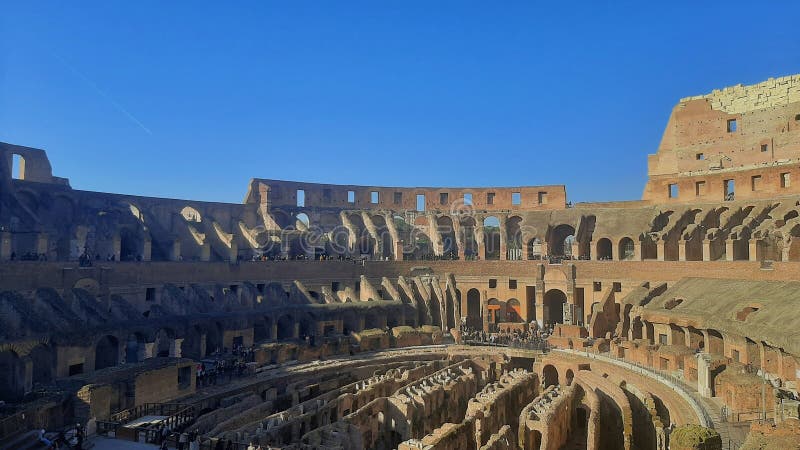 Coliseo romano interior stock image. Image of coliseo - 318571353
