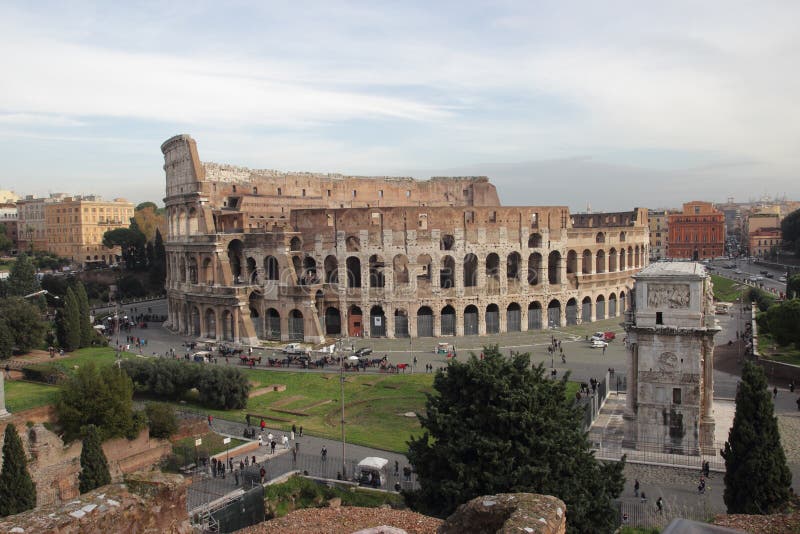 Coliseum editorial stock image. Image of attraction, famous - 28141789