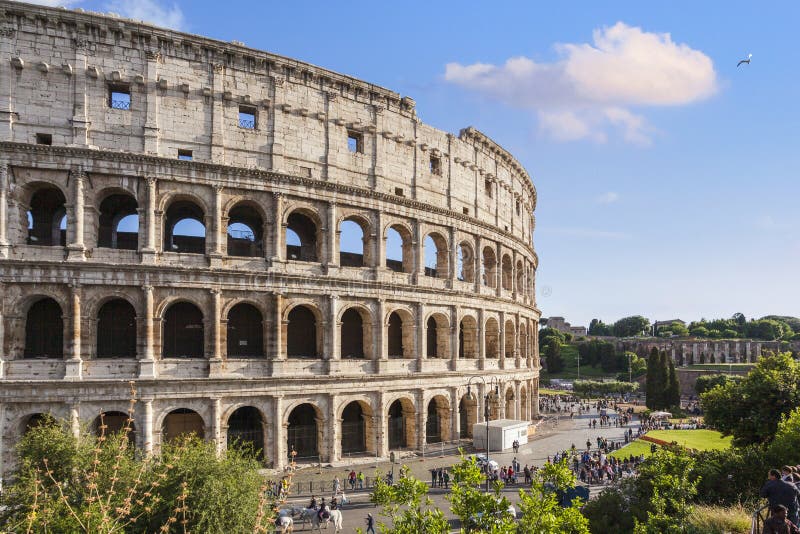 Coliseum with clouds, Rome editorial photo. Image of coliseum - 269259021