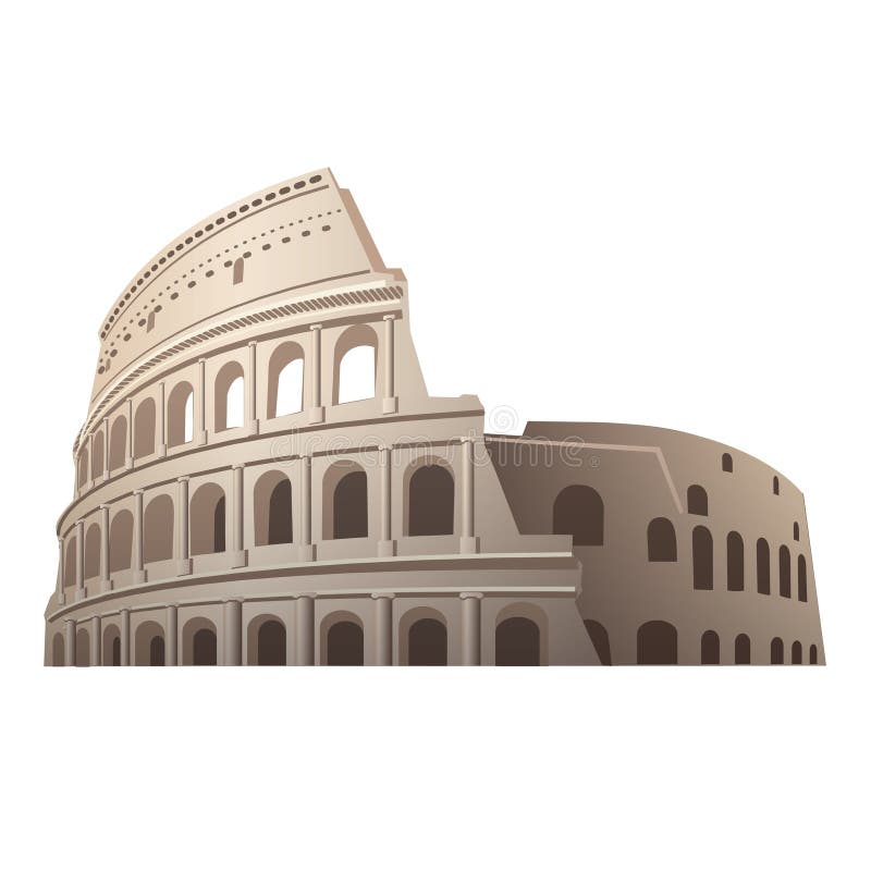 Coliseum stock illustration. Illustration of europe, famous - 50906489