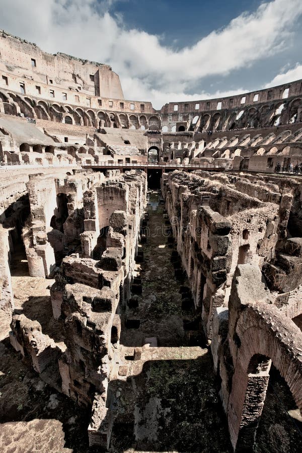Coliseum from the inside stock image. Image of architecture - 21448319