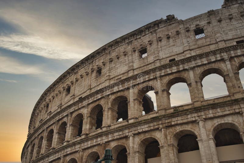 Coliseum stock photo. Image of historic, exterior, famous - 195318190