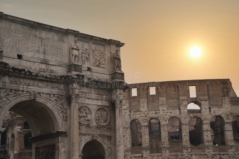 Coliseum stock photo. Image of stone, forum, coliseum - 195318220