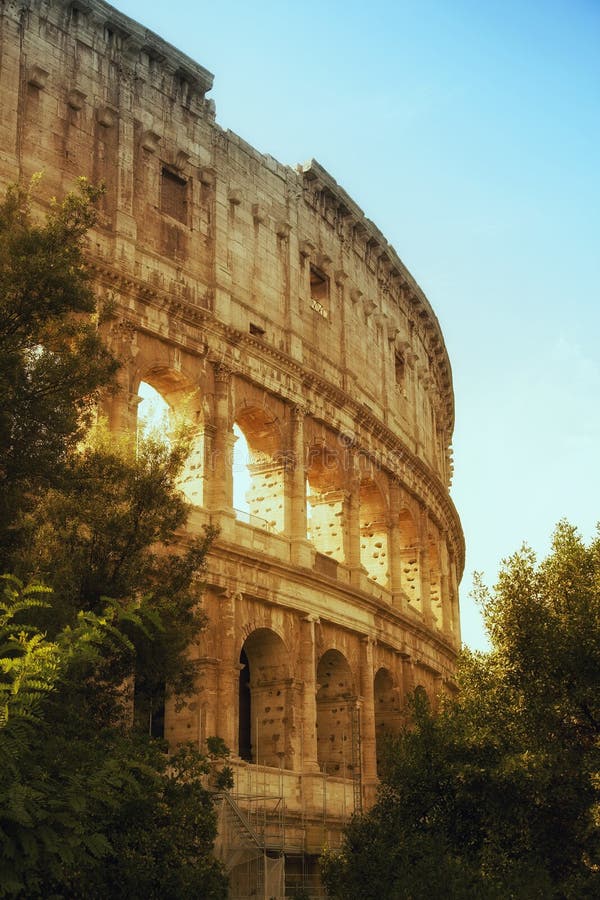 Coliseum of Roma stock image. Image of building, rome - 75116431