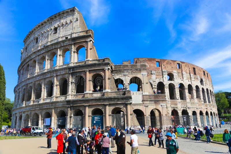 Coliseum Rome editorial image. Image of famous, italy - 56696350