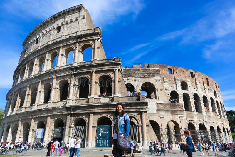 Coliseum Rome editorial image. Image of europe, group - 56702700