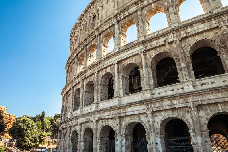 Coliseum in Rome, Italy stock image. Image of destination - 81473155