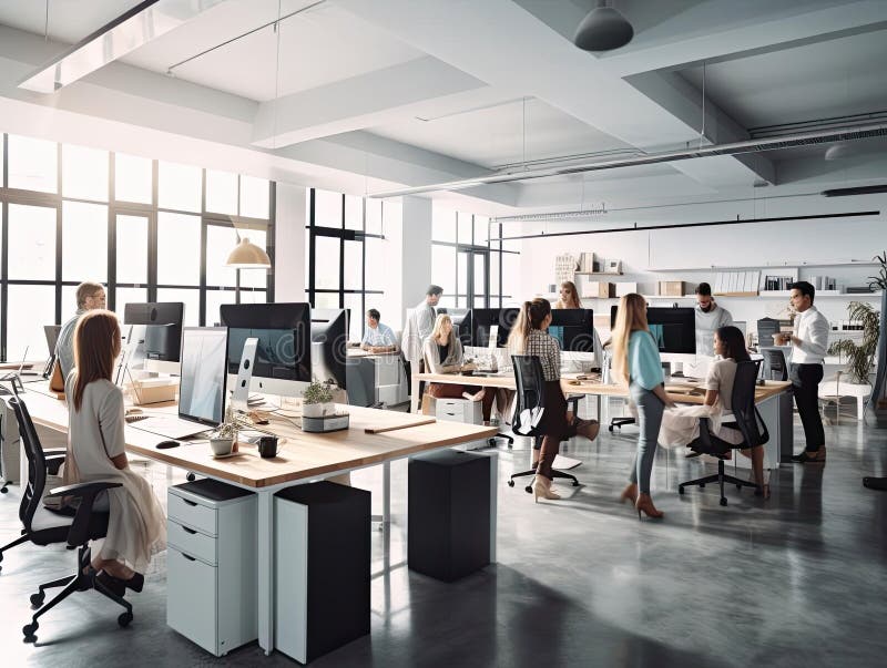 Collaborative Workspace Stock Illustrations – 859 Collaborative ...