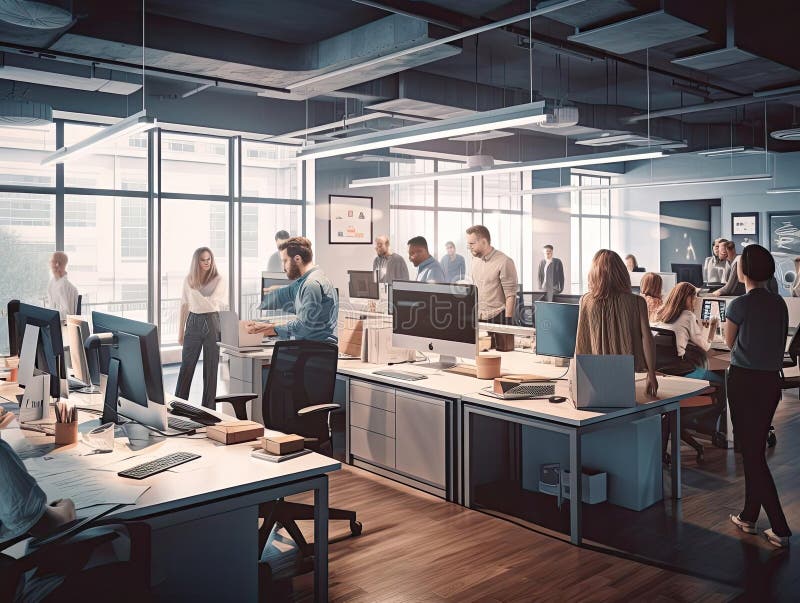 Collaborative Workspace Stock Illustrations – 859 Collaborative ...