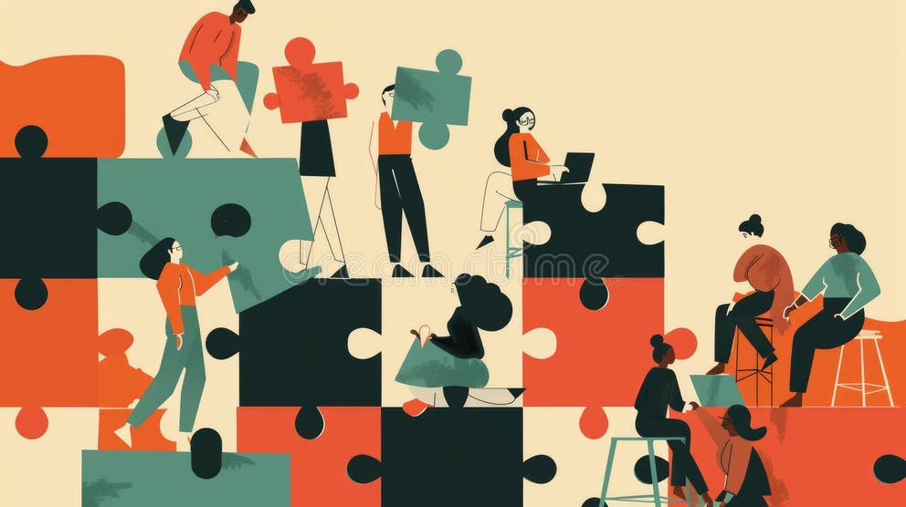 Collaborate with a Diverse Group To Solve Puzzles, Unity in Teamwork ...