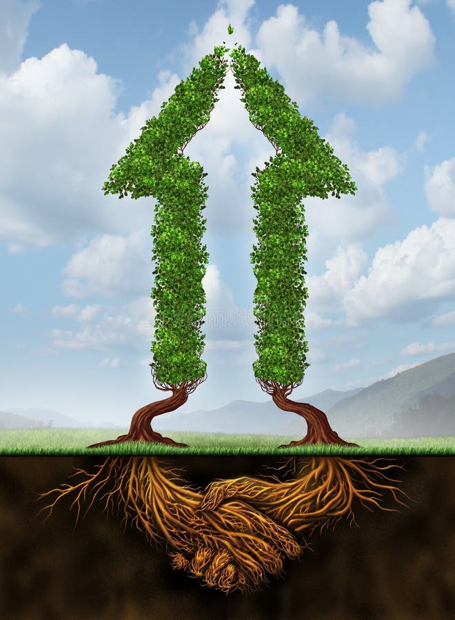 Growth Connection stock illustration. Illustration of building - 29076841