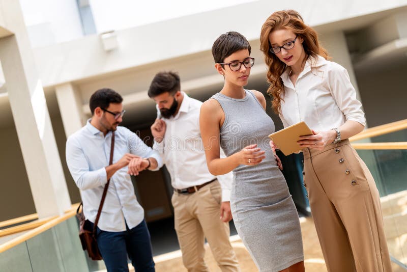 Collaboration and Analysis by Business People Working Together in ...