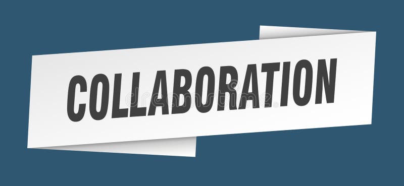 Collaboration Banner. Collaboration Speech Bubble Label Set Stock ...