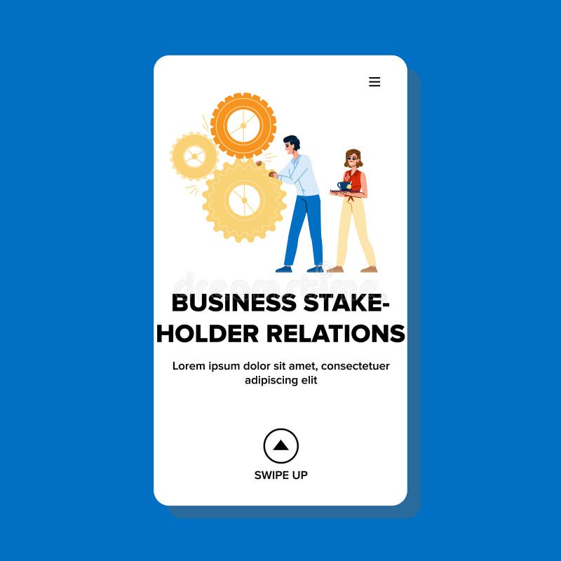 Collaboration Business Stakeholder Relations Vector Stock Vector ...
