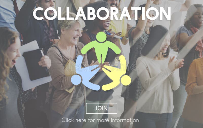 Collaboration Collaborate Connection Corporate Concept Stock Photo ...