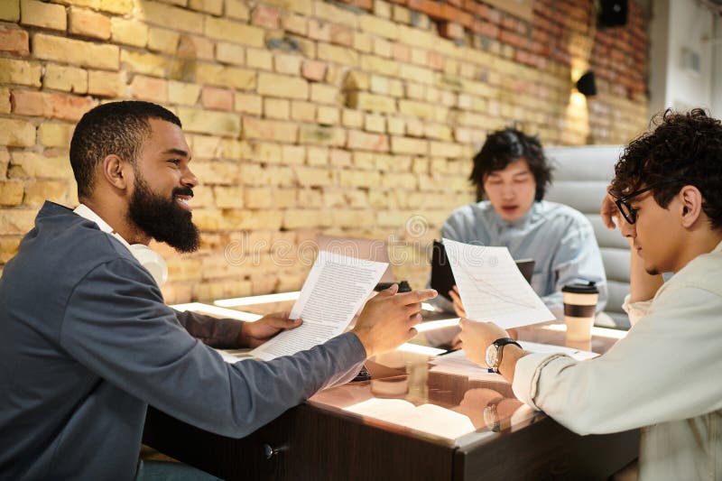 Collaboration among Colleagues in a Modern Stock Image - Image of ...
