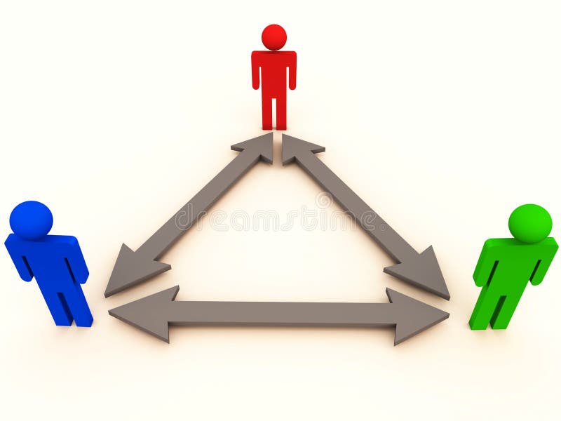 Collaboration and Communication Stock Illustration - Illustration of ...