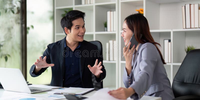 Collaboration and Communication. Colleagues Sharing Ideas and ...