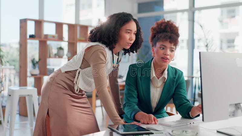 Collaboration, Computer and Typing for Project, Women and Reading of ...