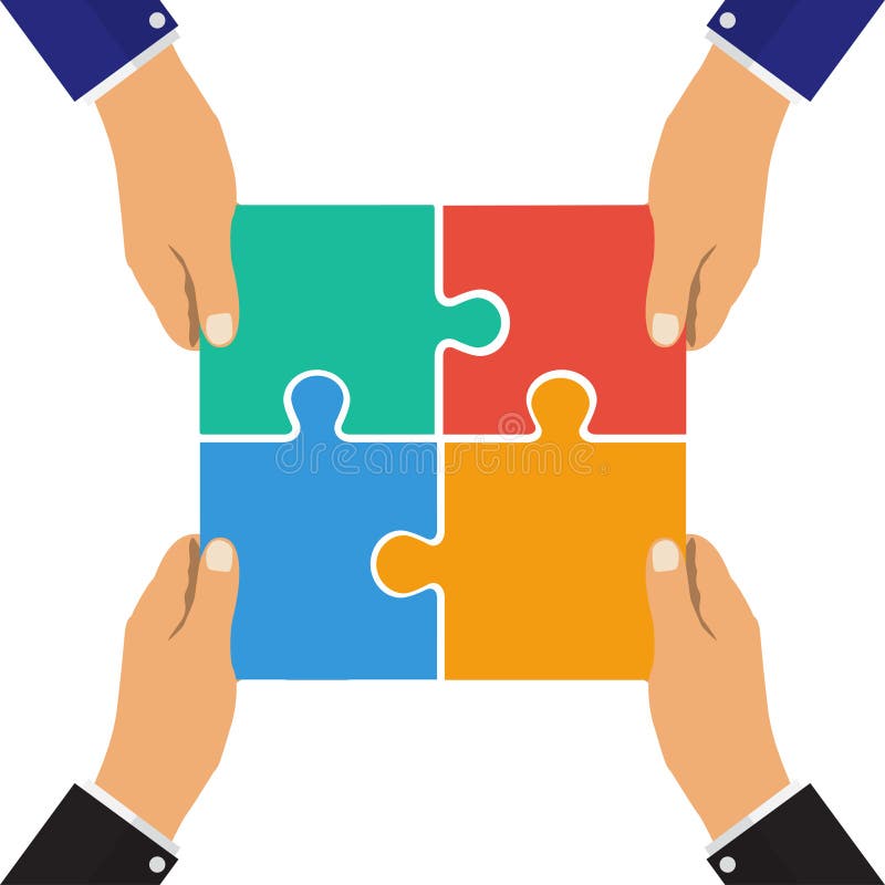 Collaboration Concept. Cooperation, Teamwork. Successful Solution ...