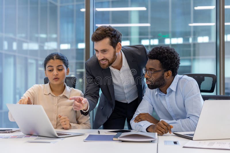 Collaboration among Coworkers in a Modern Office Setting with Open ...