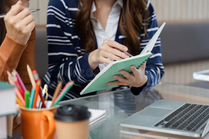 Collaboration and Creativity. a Student Explains a Concept while ...