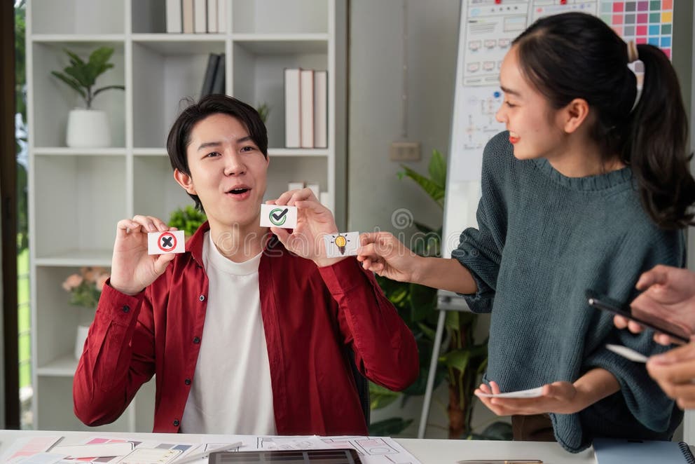 Collaboration and Feedback. Creative Team Members Discussing Design ...