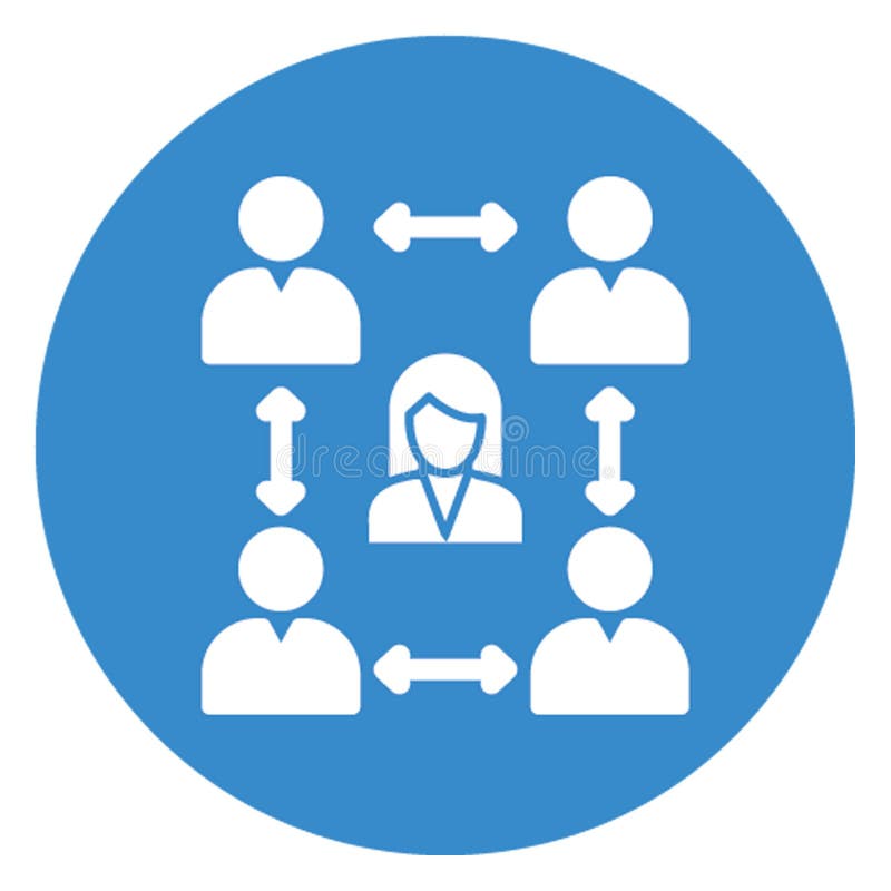 Collaboration, Group Communication . Vector Icon Which Can Easily ...