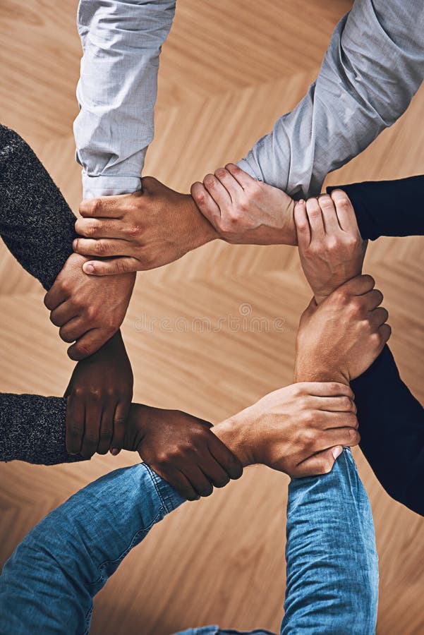 Collaboration, Holding or Hands of Business People with Diversity for ...