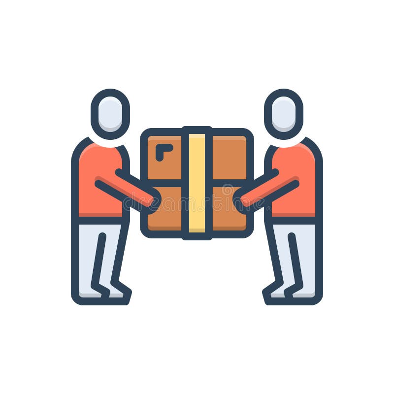 Color Illustration Icon for Collaboration, Copartnership and Teamwork ...