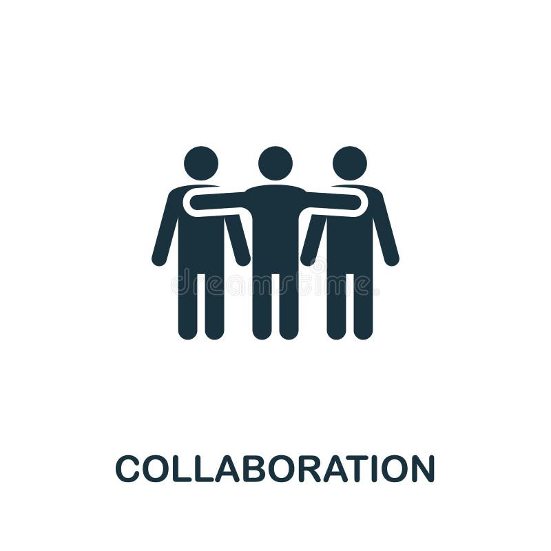Collaboration Icon Set. Four Simple Symbols in Diferent Styles from ... Collaboration Icon Set. Four Simple Symbols in Diferent Styles from ...