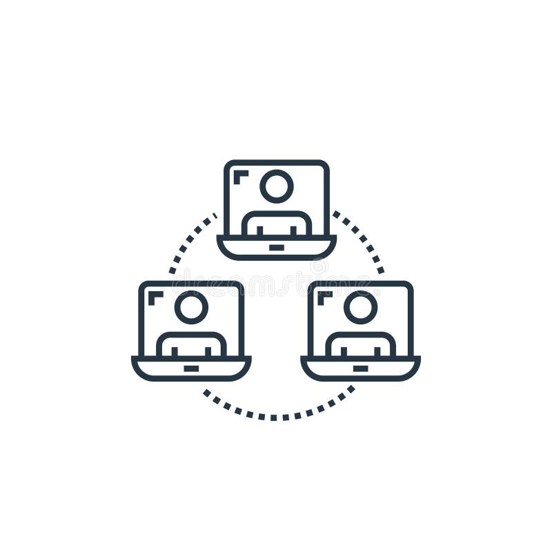 Collaboration Icon Vector from Data Analysis Concept. Thin Line ... Collaboration Icon Vector from Data Analysis Concept. Thin Line ...