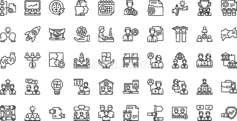 Collaboration Icons High-Quality Vector Icons Collection with Editable ...
