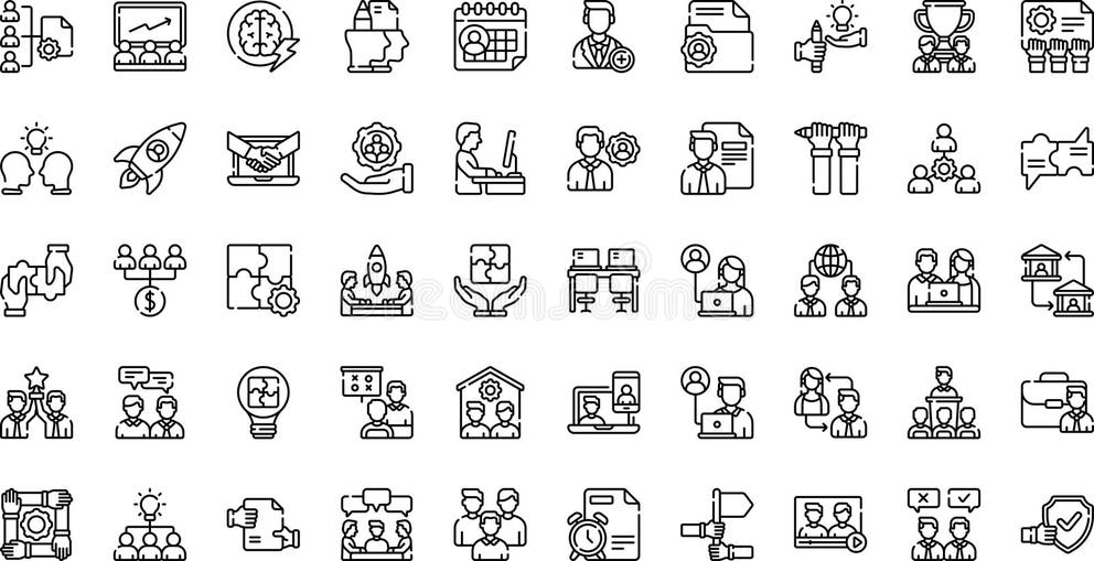 Collaboration Icons High-Quality Vector Icons Collection with Editable ...